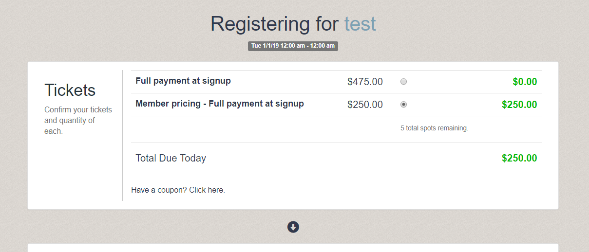 Advanced event payment scenarios – Pinfire Labs
