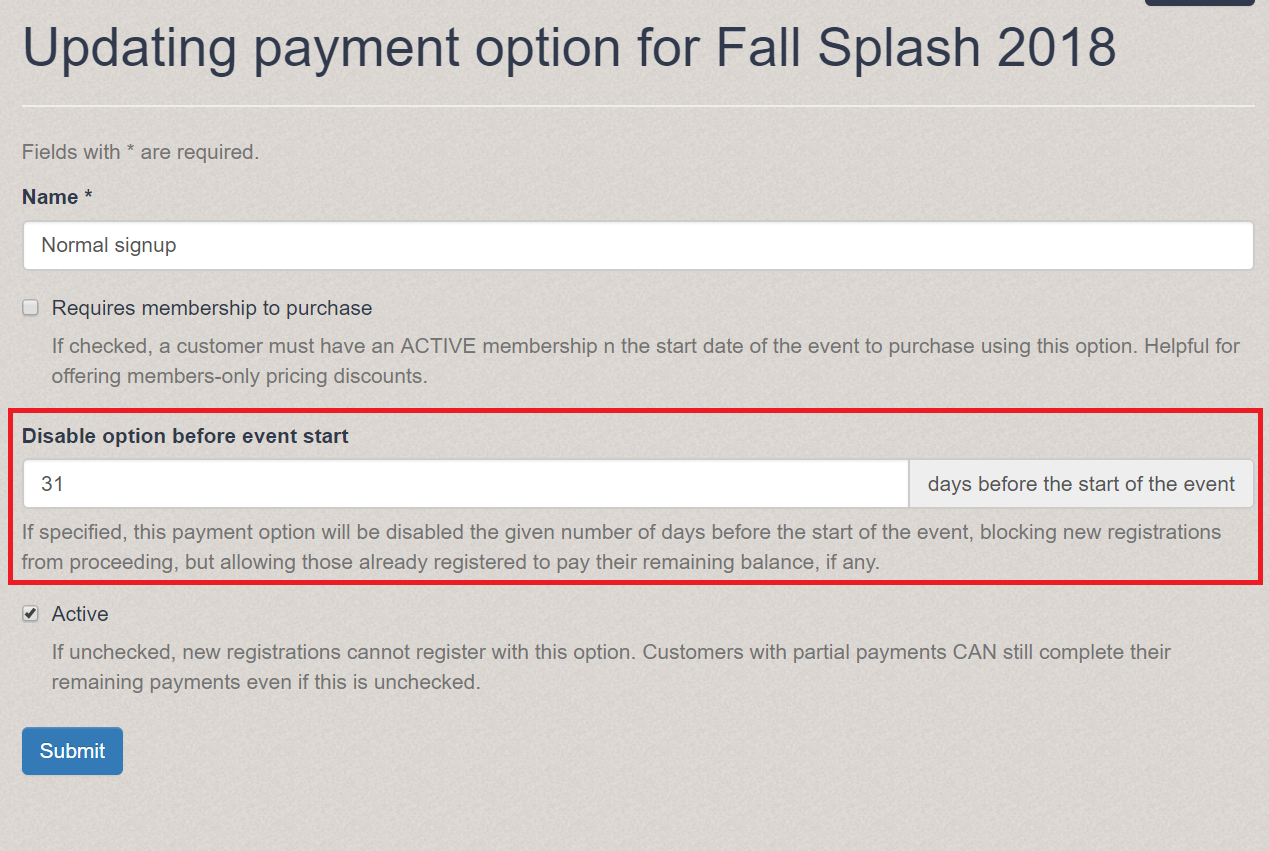Advanced event payment scenarios – Pinfire Labs
